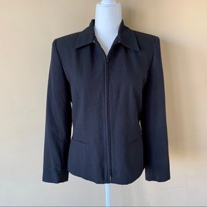 Sag Harbor | Jackets & Coats | Sag Harbor Black Jacket Blazer Zip Up ...